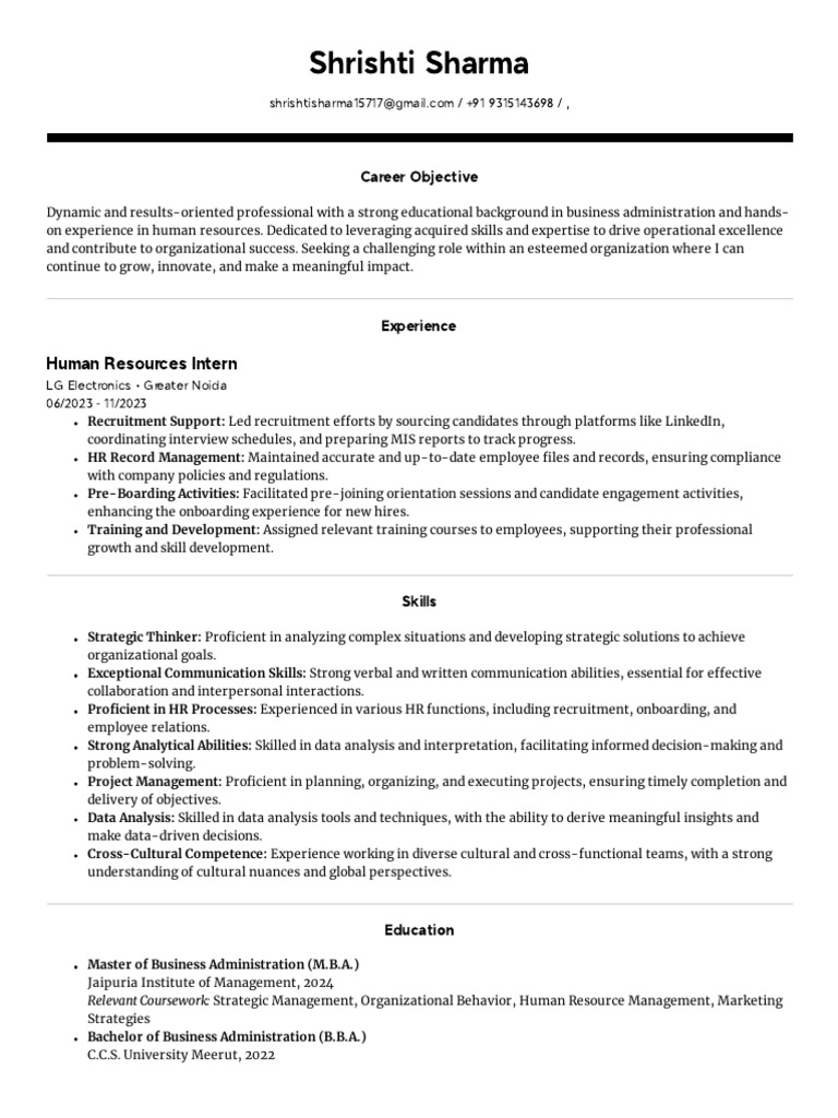 My Resume (5) | PDF | Recruitment | Human Resources