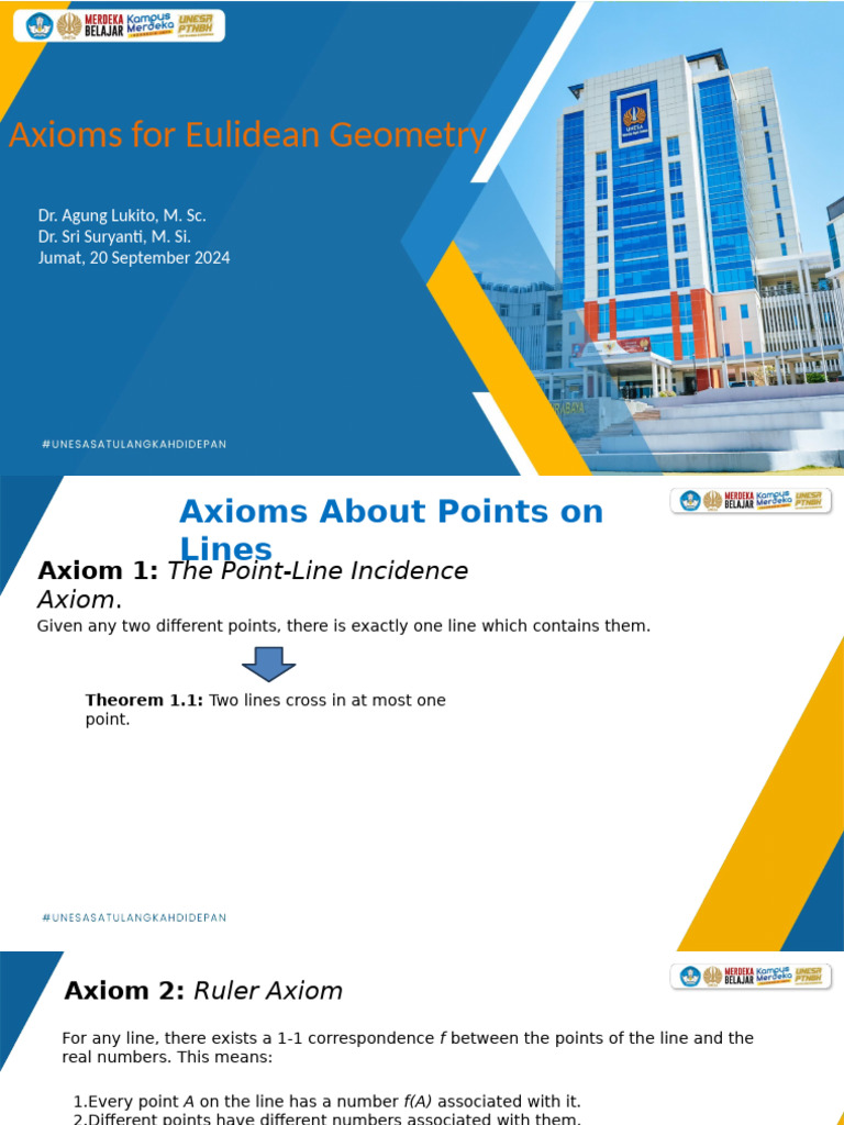 Perkuliahan Geo - Pertemuan Ke-2 | PDF | Axiom | Function (Mathematics)