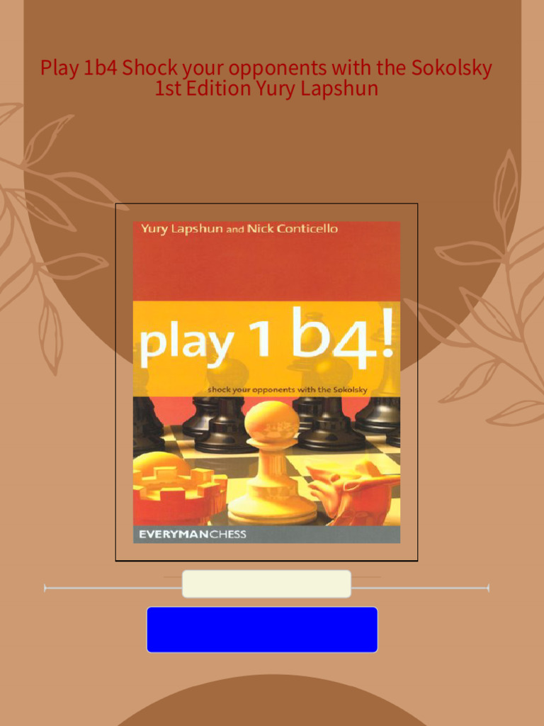 Instant Ebooks Textbook Play 1b4 Shock Your Opponents With The Sokolsky ...