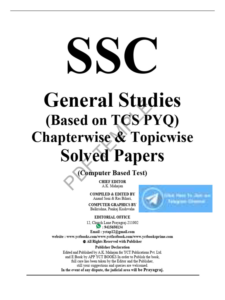 SSC - GENERAL - STUDIES - CHAPTERWISE - & - TOPICWISE - Compressed (1) (2) - 1-300 | PDF ...
