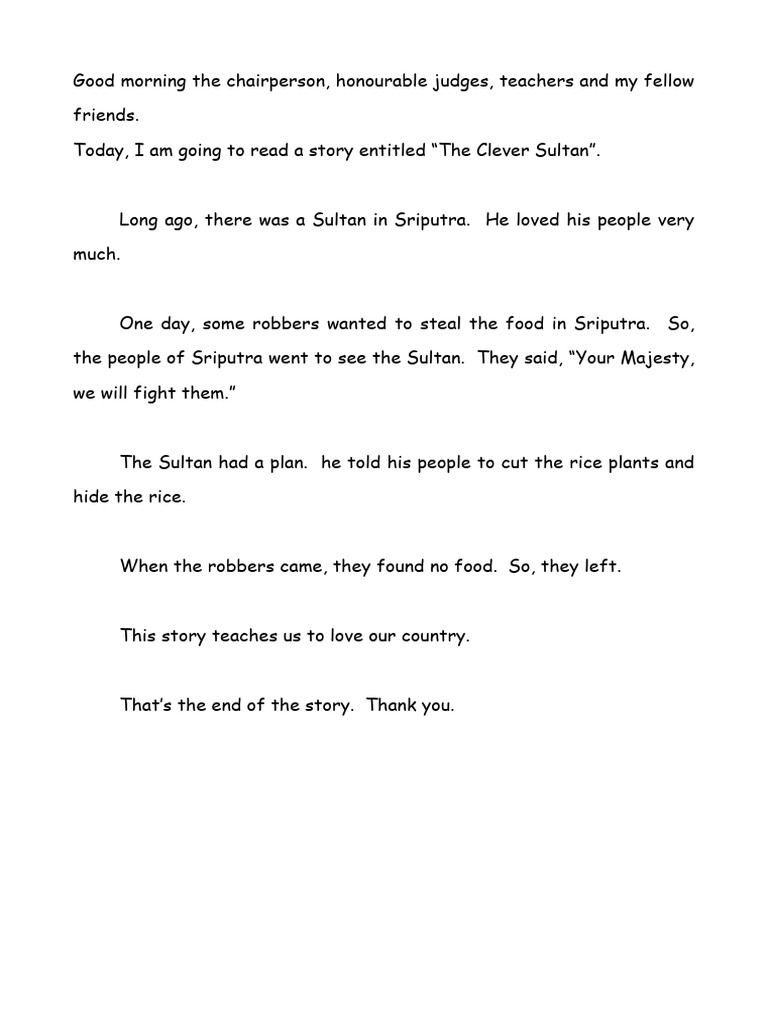 The Clever Sultan Pdf