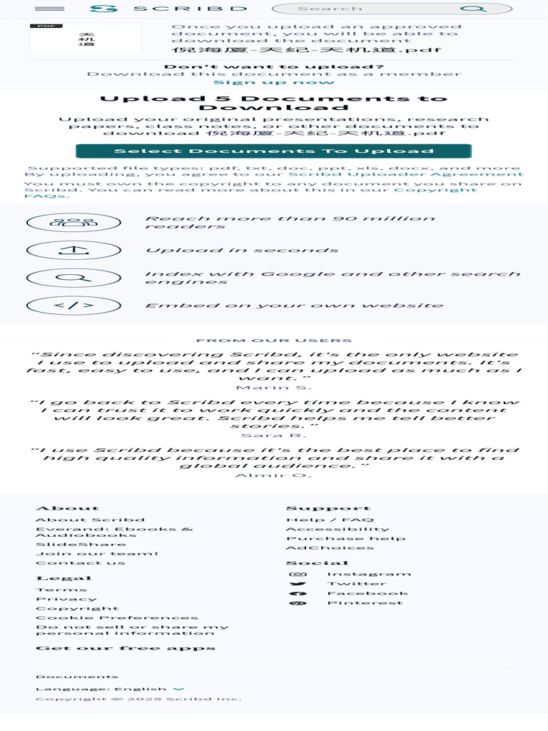 Upload A Document Scribd | PDF