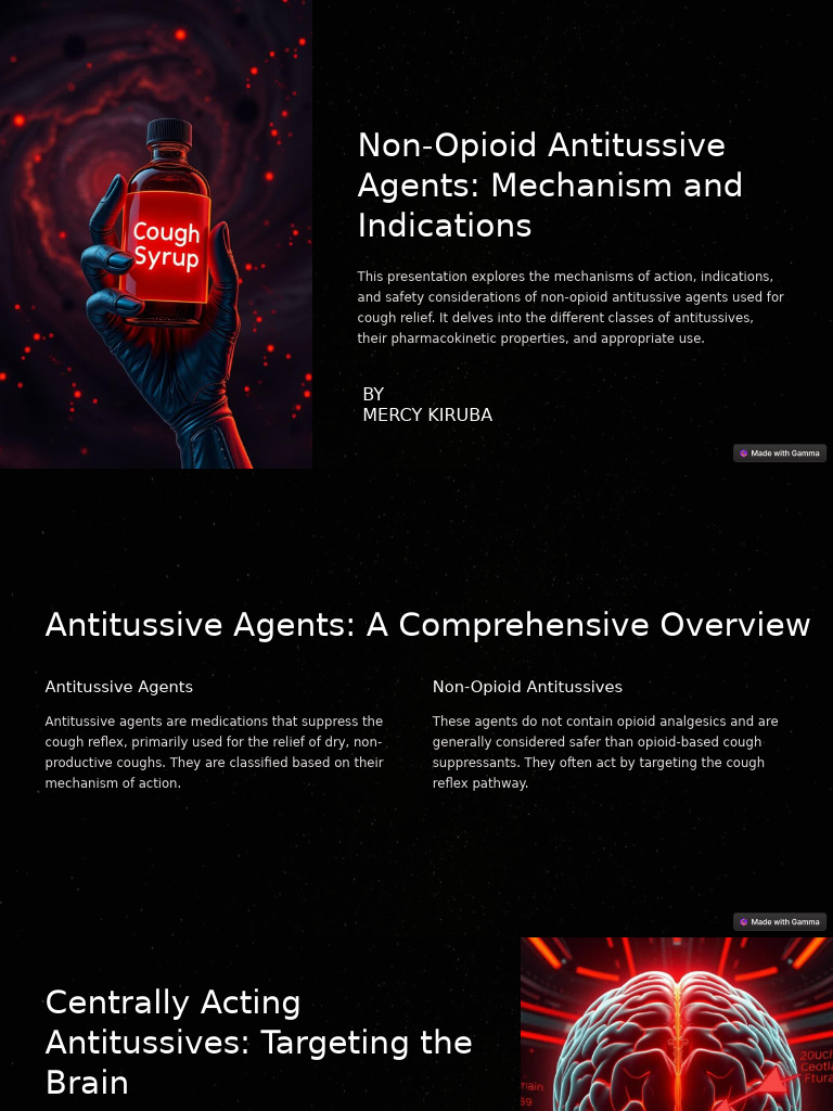 Non-Opioid Antitussive Agents Overview | PDF | Cough | Opioid