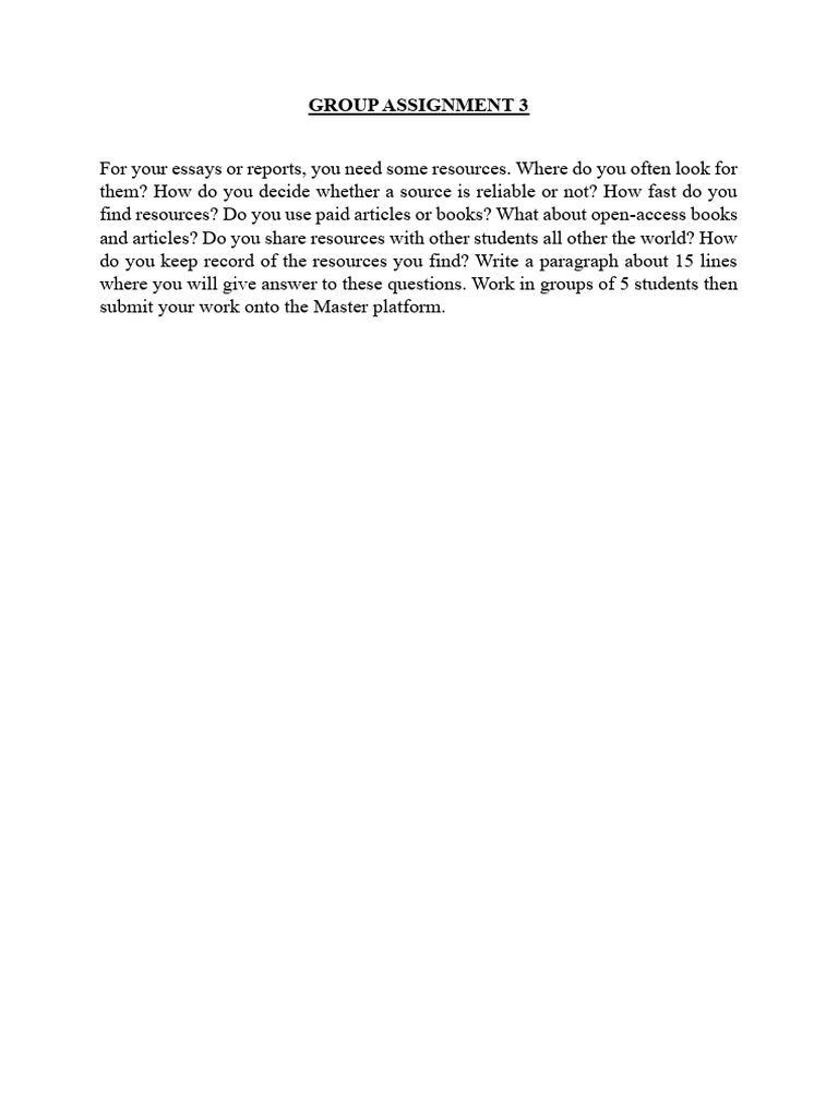Group Assignment 3 | PDF