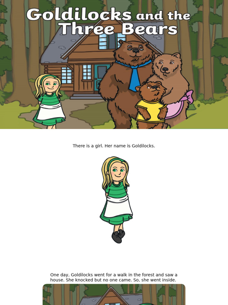 Goldilocks book | PDF