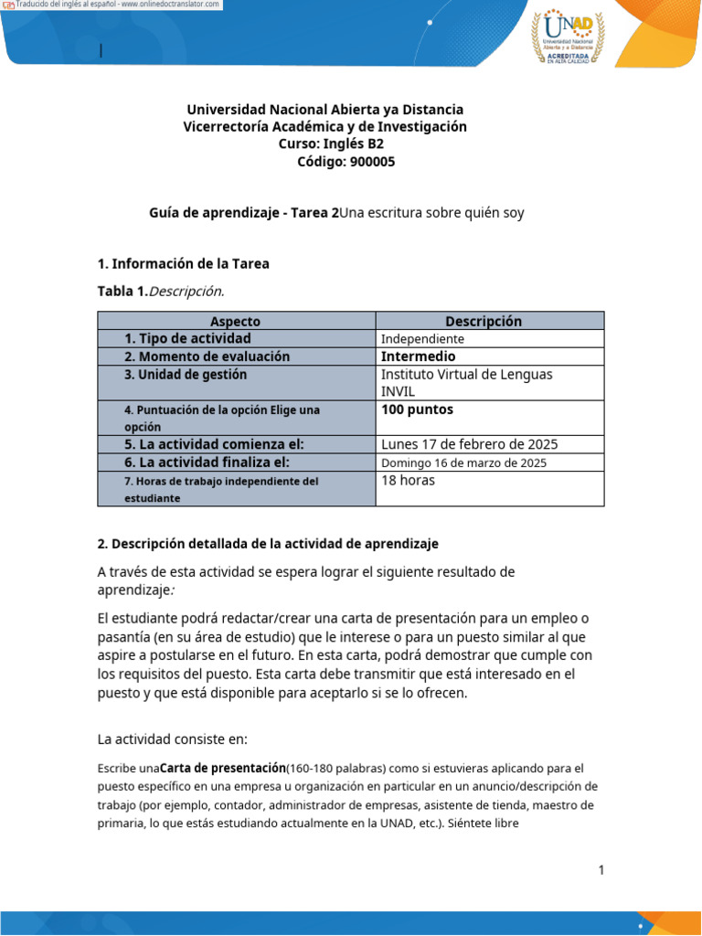 Guía: Carta de Presentación B2 | PDF | Business | Plagio