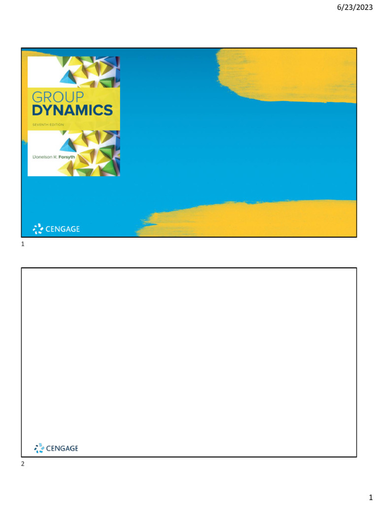 Introduction to Group Dynamics | PDF | Social Group | Psychology