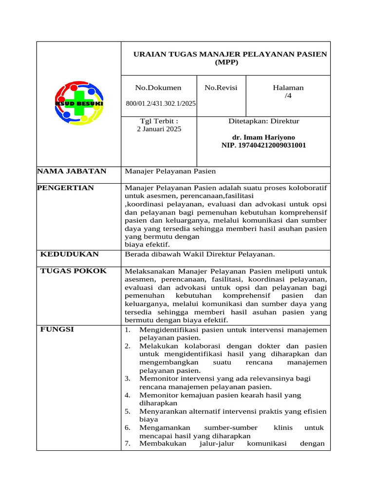 uraian-tugas-mpp-1 | PDF