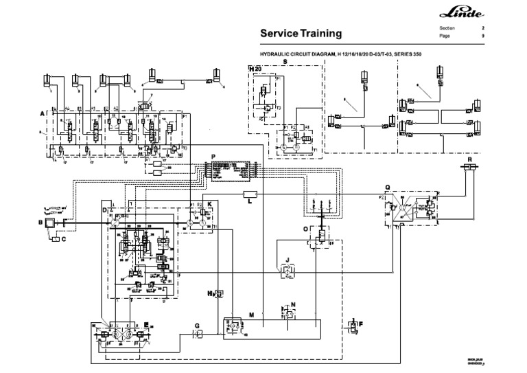 Linde Diagram H12-16-18-20 DD-03T Seria 350 | PDF