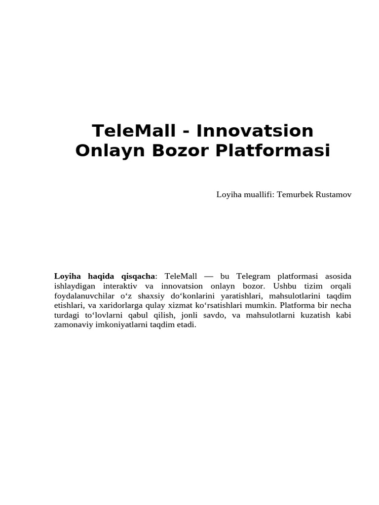 Tele Mall | PDF