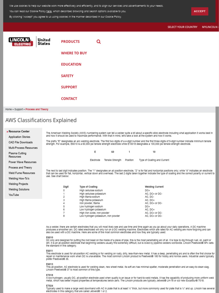 AWS Classifications | PDF | Welding | Construction