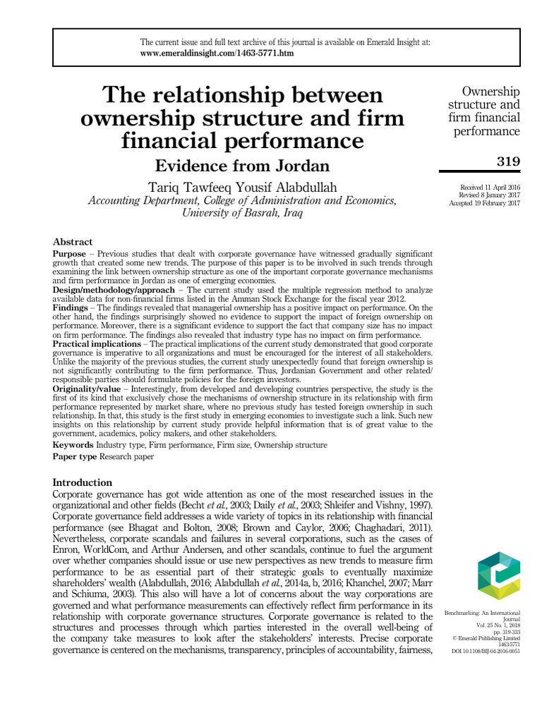 10-1108_BIJ-04-2016-0051 | PDF | Multicollinearity | Standard Deviation