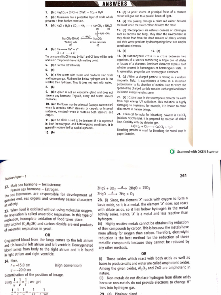 Pre-Board Biology Set 2 | PDF