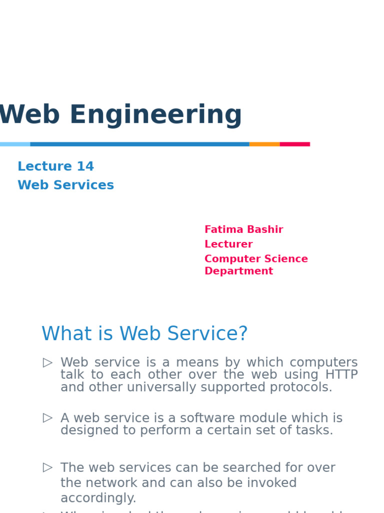 Web Lecture Week 13 Updated 26112024 112019am | PDF | Web Service | World Wide Web