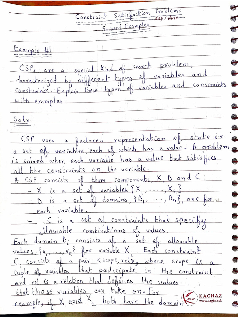 CSP-SOLVED-EXAMPLES--20122024-020412pm | PDF