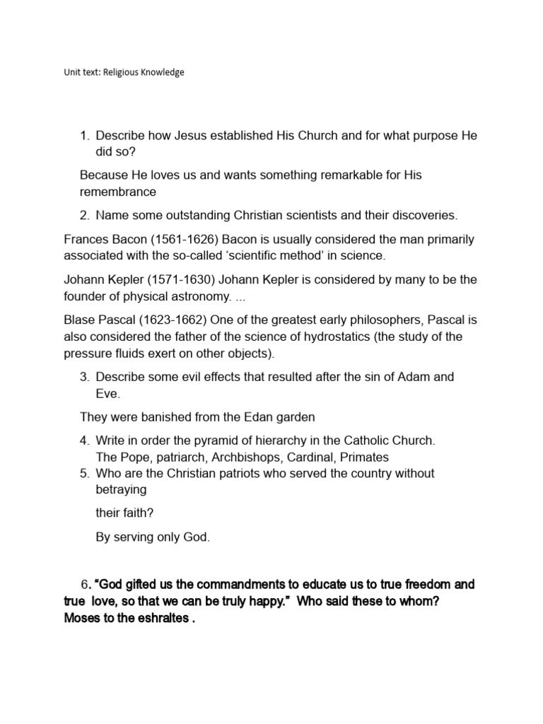 F2 Religion Text.docx | PDF | God The Father | Jesus