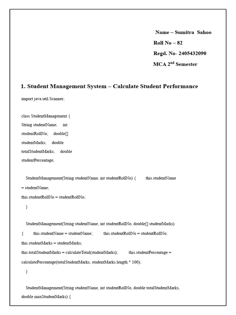 Sumitra Sahoo (3 Assignment) Answer | PDF | Software Development | Computer Science