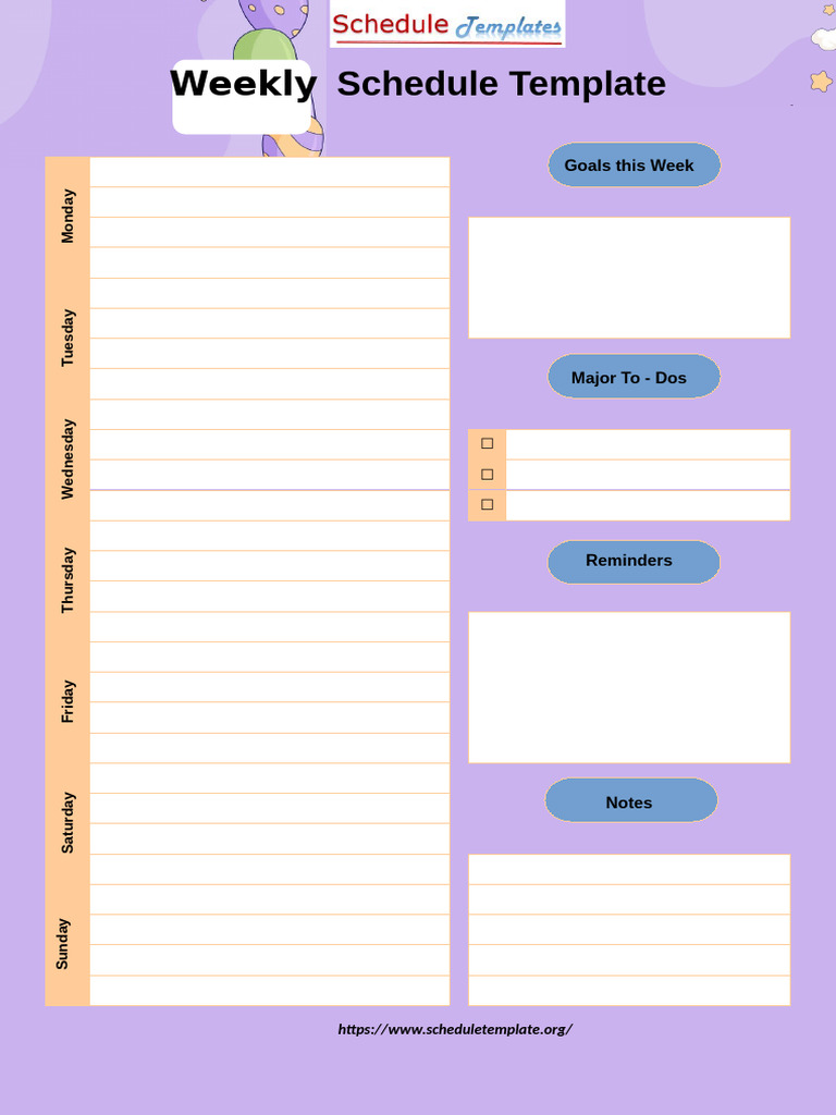 Weekly-routine-planner-template | PDF