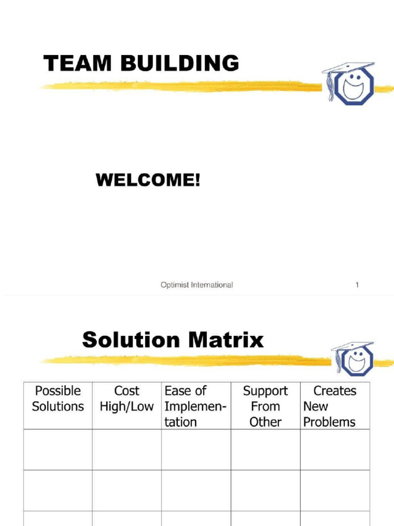 Team Building | PDF