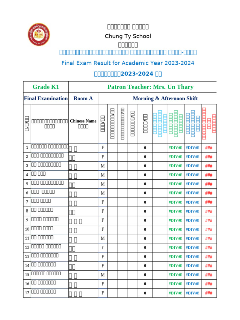 Final Exam Result 12-Jul-2024 Doing | PDF