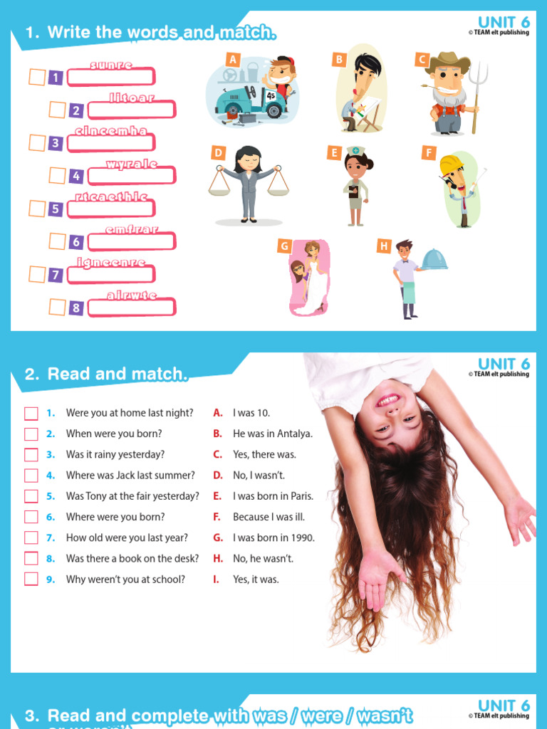 Sinif 6. Unite Worksheet Teamwork | PDF