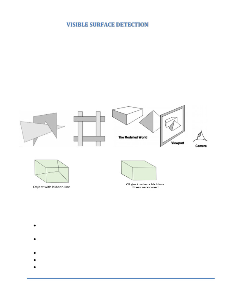 Chapter 5 visible surface detection | PDF | Image Resolution | 2 D ...