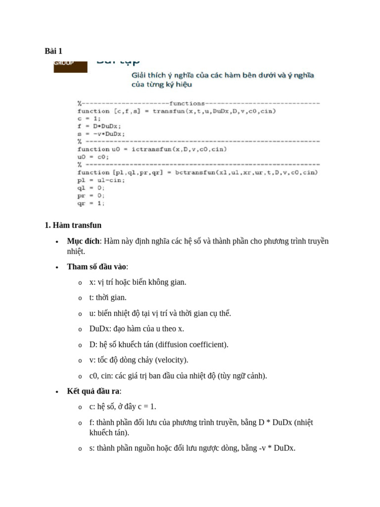 Giải Thích Code 1 Số Bài | PDF