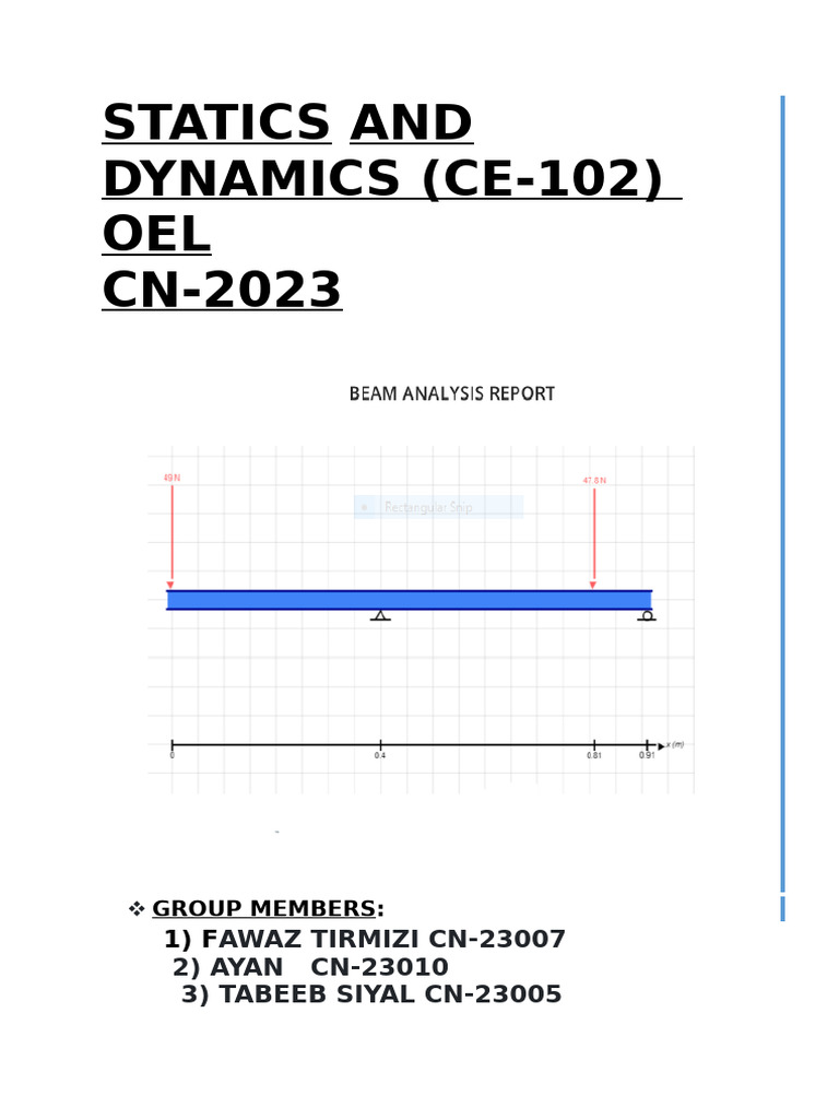 Open Ended Lab | PDF | Bending | Beam (Structure)