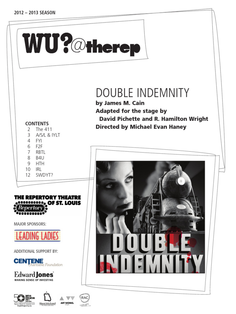Double Indemnity - James M. Cain | PDF | Delilah | Film Noir
