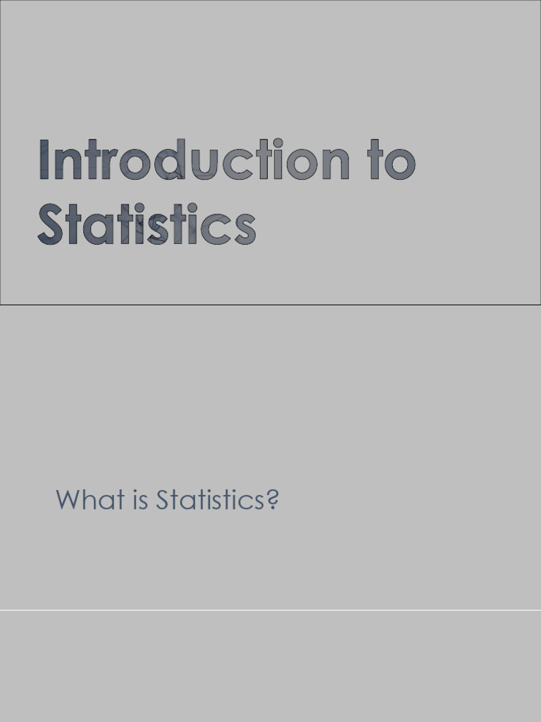 Basic Statistical Terms (STA102) | PDF | Statistics | Level Of Measurement