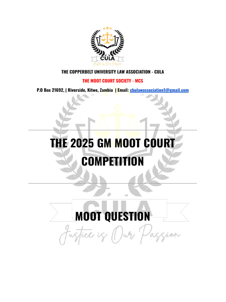 The GM Moot Court Question | PDF | Defamation | Justice
