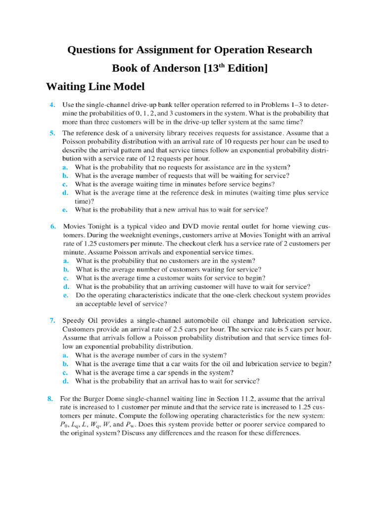Questions For Assignment | PDF