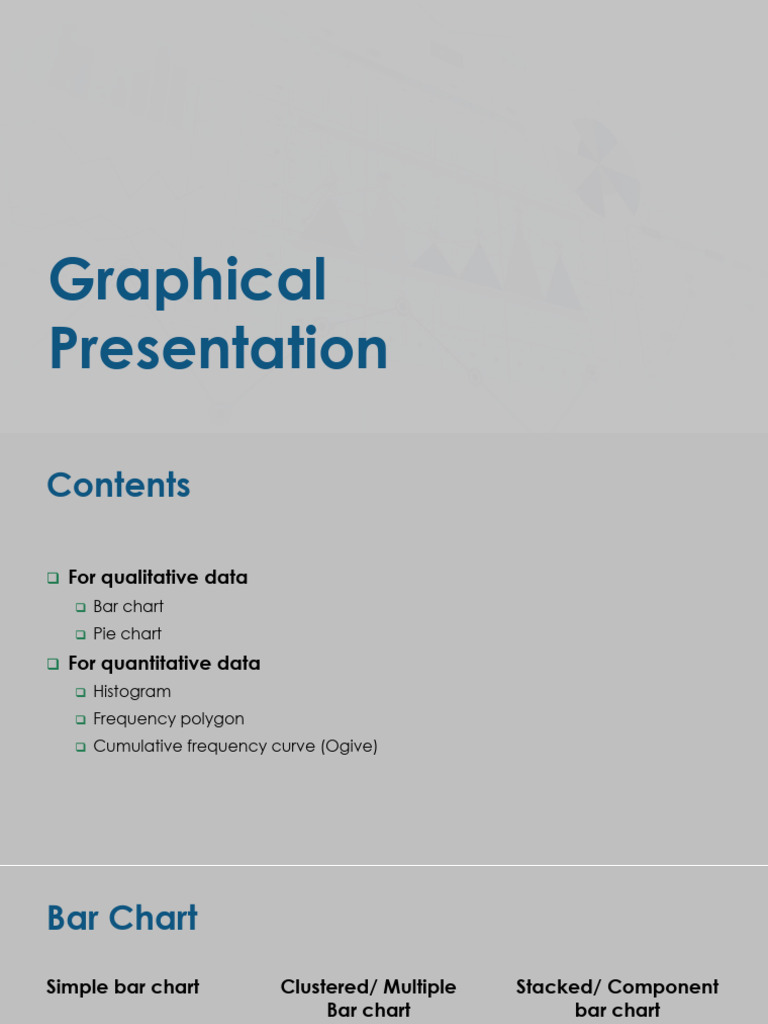 3. Graphical Presentation (STA102) | PDF | Pie Chart | Histogram
