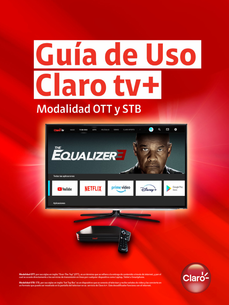Guía De Uso De Claro Tv Ott Y Stb Pdf Aplicación Movil Ios