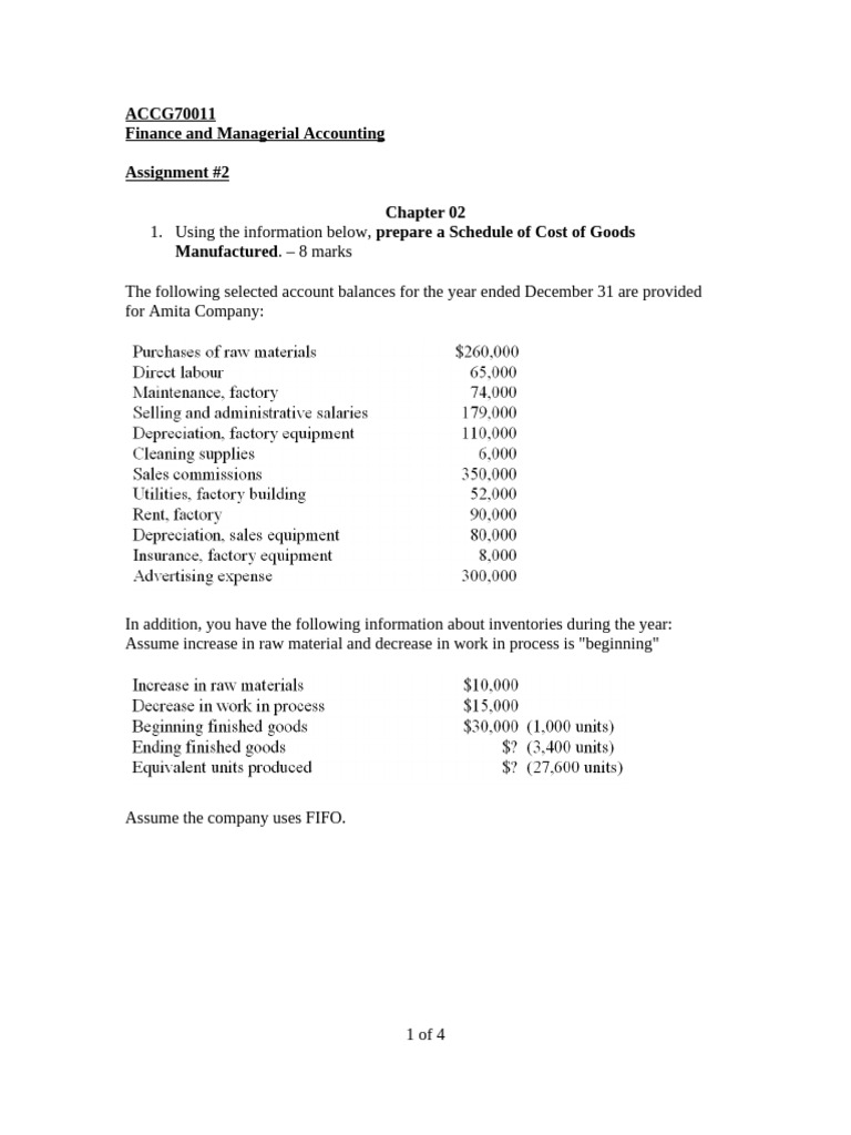 Accounting Assignment | PDF | Financial Economics | Financial Accounting