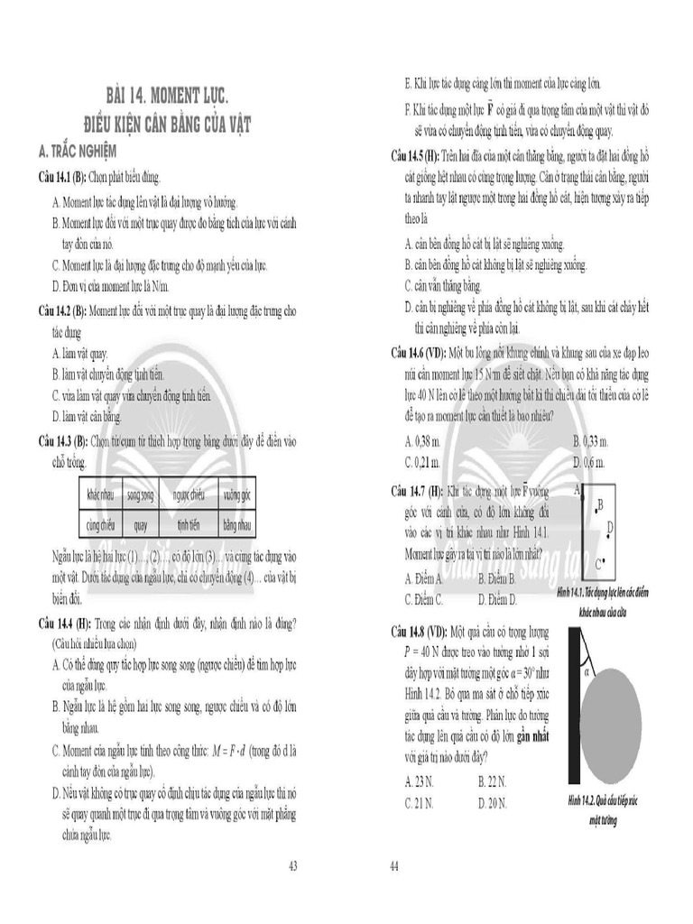 BT VẬT LÍ C5,6 | PDF