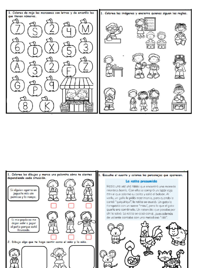 Actividades Semana 1 Primer Grado de Primaria | PDF