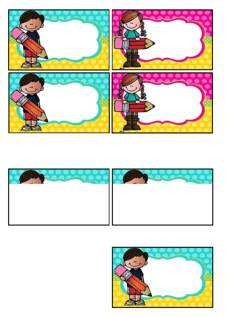 Gafetes para Primaria | PDF