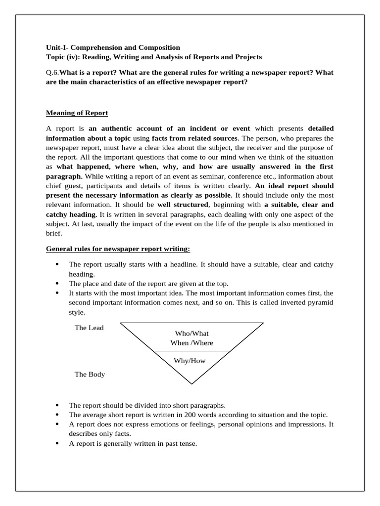 English II Unit-I Lecture-6 | PDF | Information