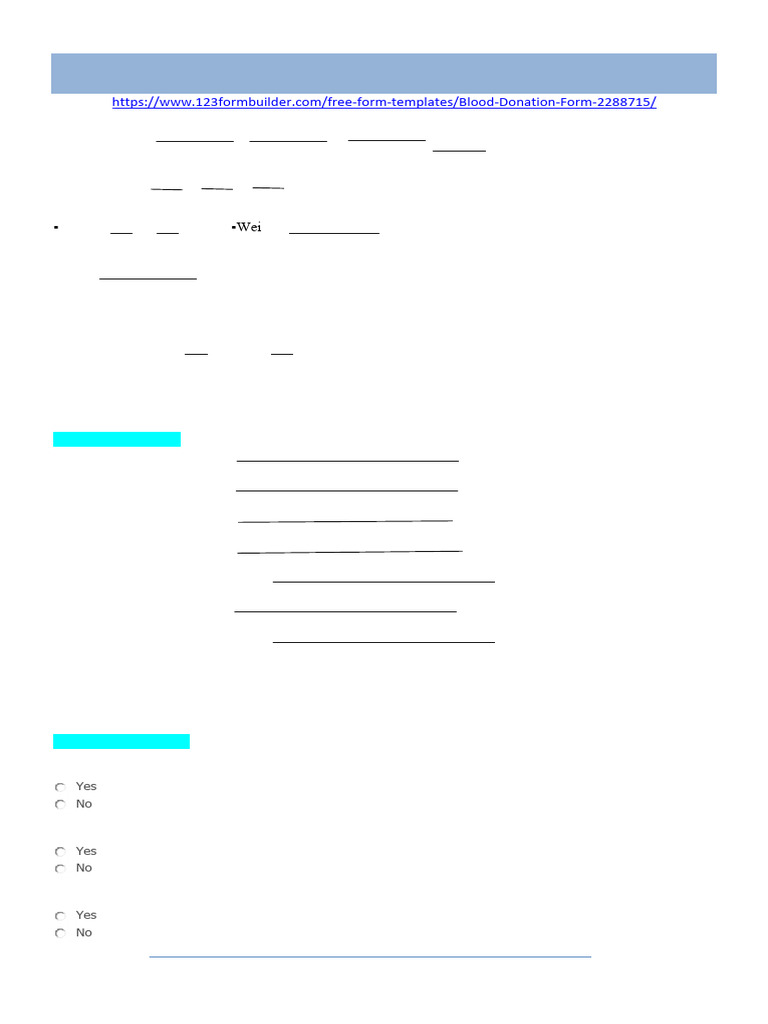 1st. Homework 25-01-25 Aux. Formulario y Presente 2025 UPANA | PDF | Blood Donation | Medical Record
