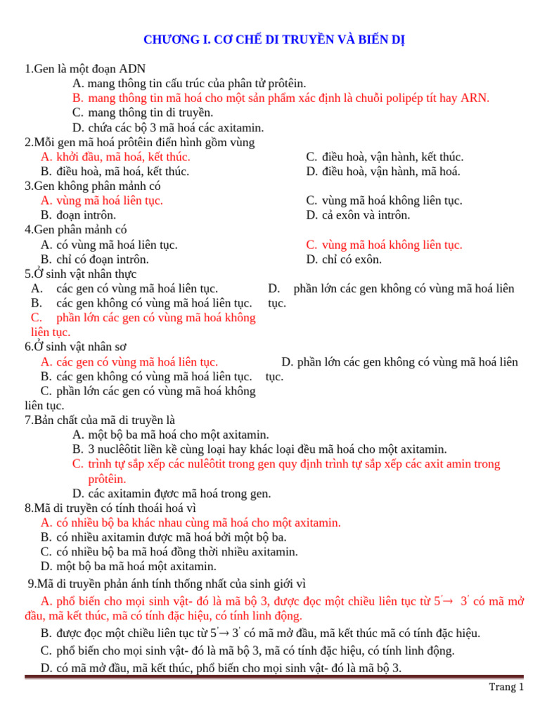 Bai-tap-trac-nghiem-sinh-hoc-12-ca-nam-co-dap-an | PDF