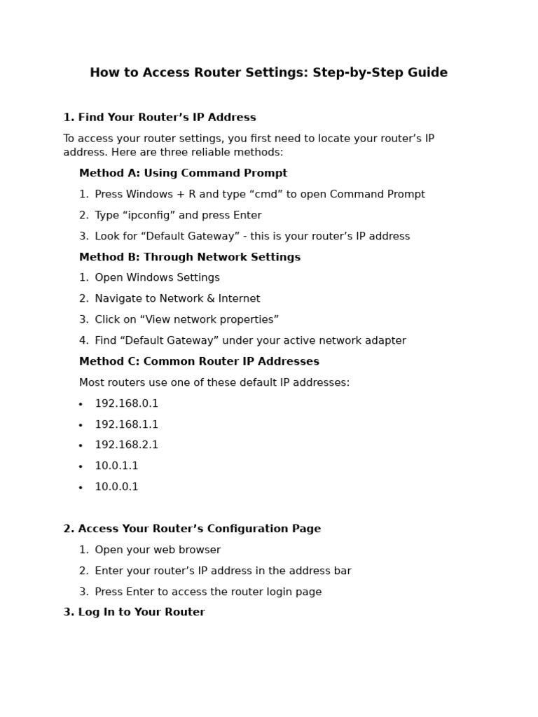 2.How-to-Access-Router-Settings | PDF