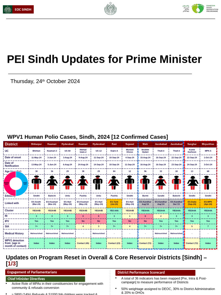 PEI SIndh Updates For PM Meeting | PDF | Pandemic | Pediatrics