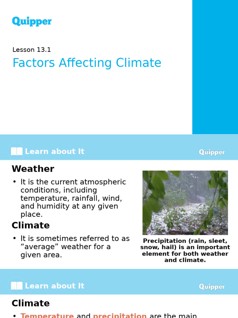 Factors Influencing Climate Change | PDF | Climate | Earth
