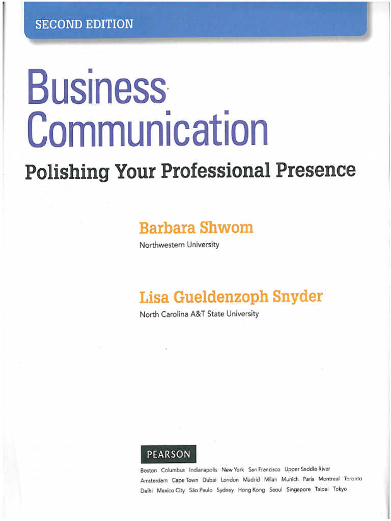 Business Communication Ch1 pp.2-22 | PDF
