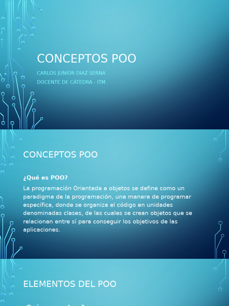 Introducción a la Programación POO | PDF | Objeto (informática ...