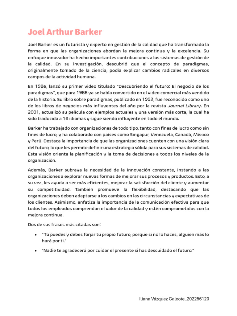 Joel Arthur Barker | PDF