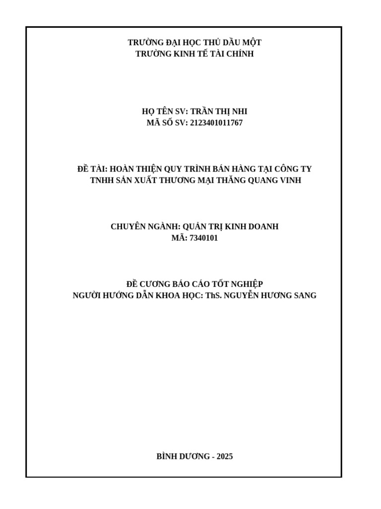 ĐỀ CƯƠNG BCTN - Nhi Trần Thị | PDF