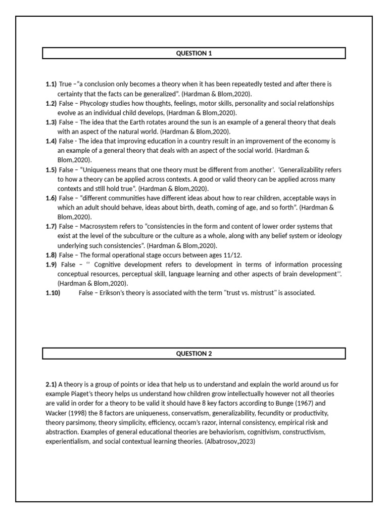 Theories of Child Development in Education | PDF | Learning | Human ...
