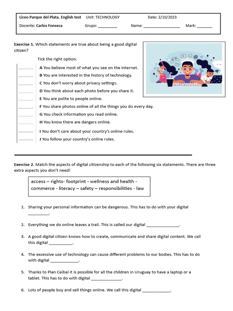 Digital Citizenship and FriendMatch Guide | PDF